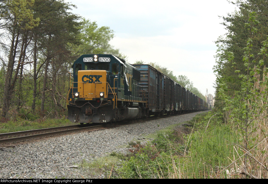 CSX 8700 at Poplar, MD